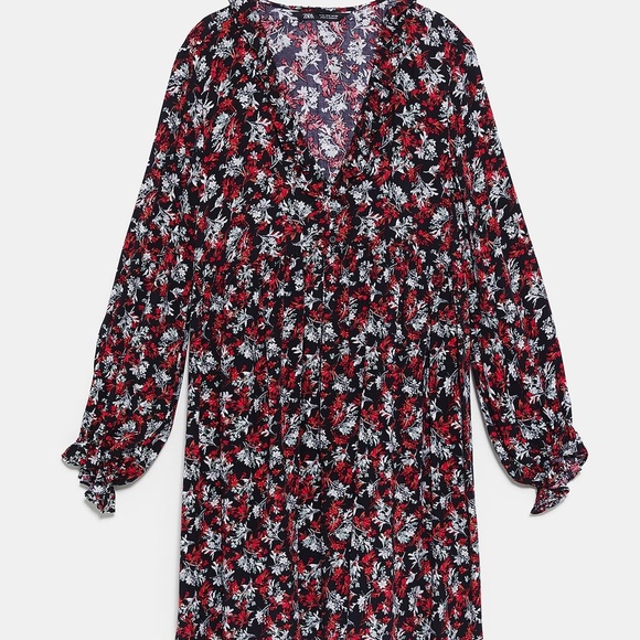 Zara | Dresses | Zara Floral Print Dress | Poshmark